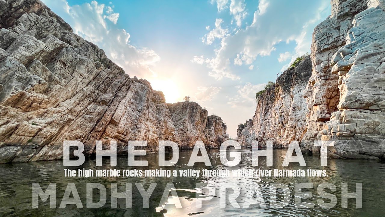 Bhedaghat(famous for its striking marble rocks which are 100 feet high ...