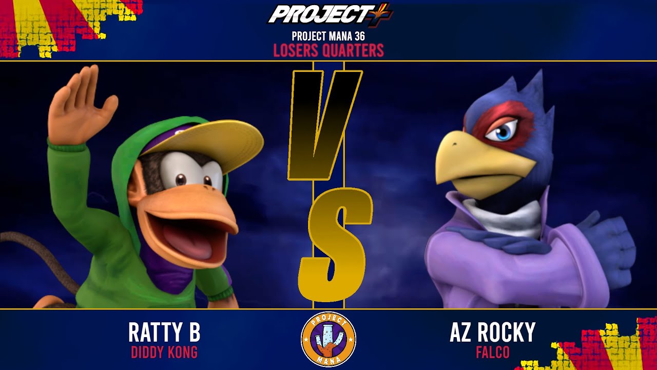 Project Mana 36: AZ Rocky (Falco) vs Ratty B (Diddy Kong) Losers ...