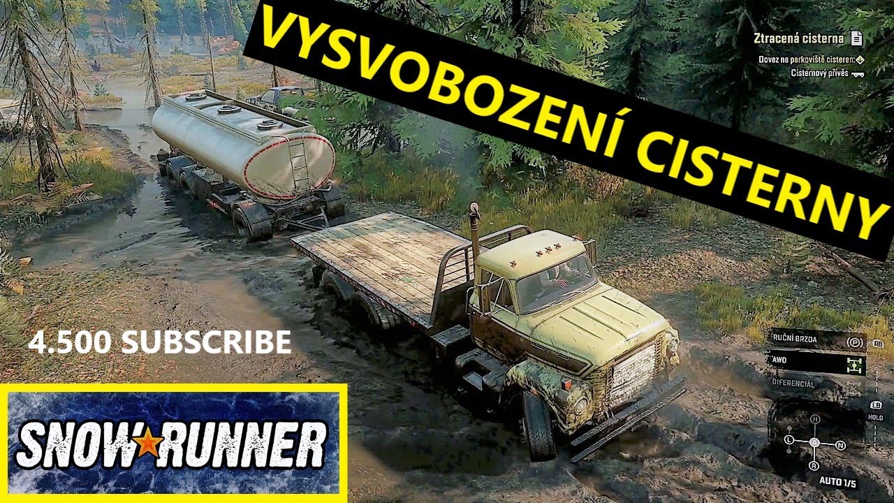 SNOW RUNNER / CZ / LETS PLAY / GAMEPLAY / ztracená cisterna vysvobození ...
