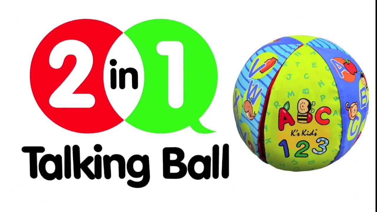 K'S KIDS KA10621 2-in-1 Talking Ball - YouTube