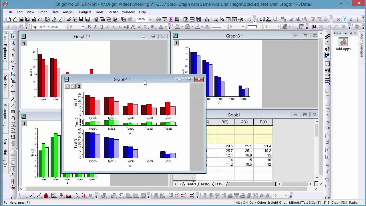 Create Stack Graphs with Common Scale Units (VT-2537) - YouTube