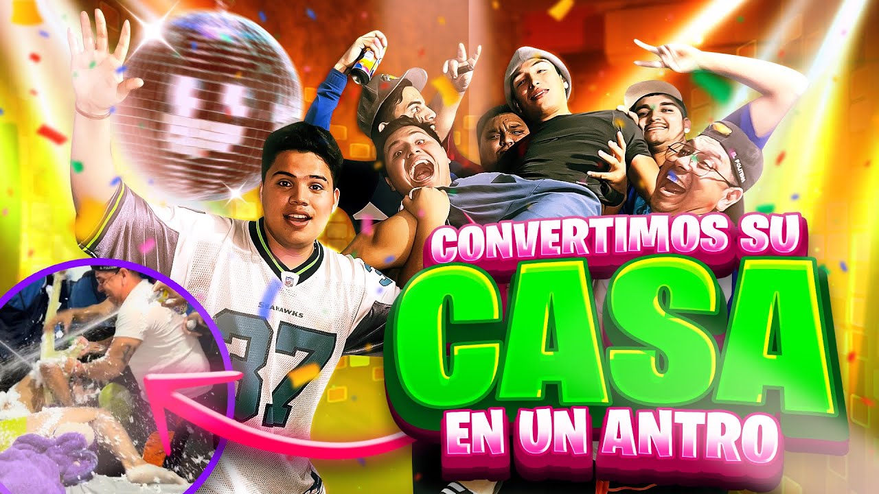 CONVERTIMOS SU CASA EN UN ANTRO 😈 // la mejor despertada que ha tenido ...