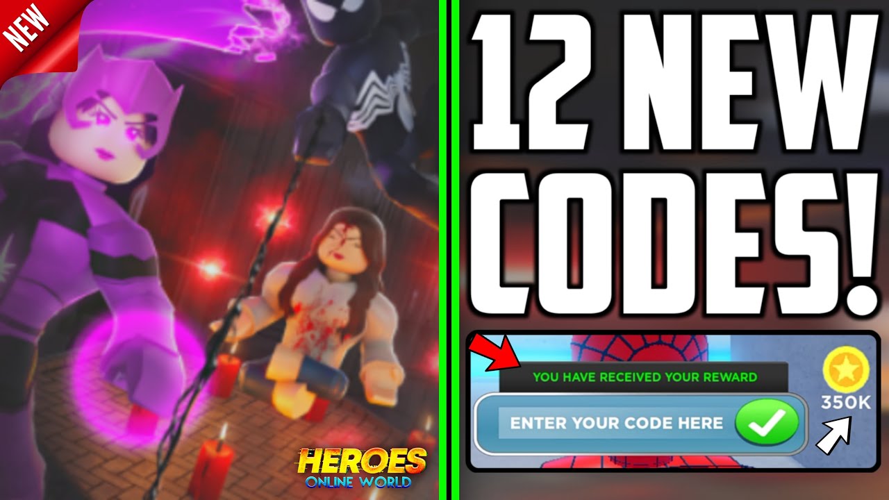 ⚠️Another Codes⚠️HEROES ONLINE WORLD CODES - ROBLOX HEROES ONLINE WORLD ...