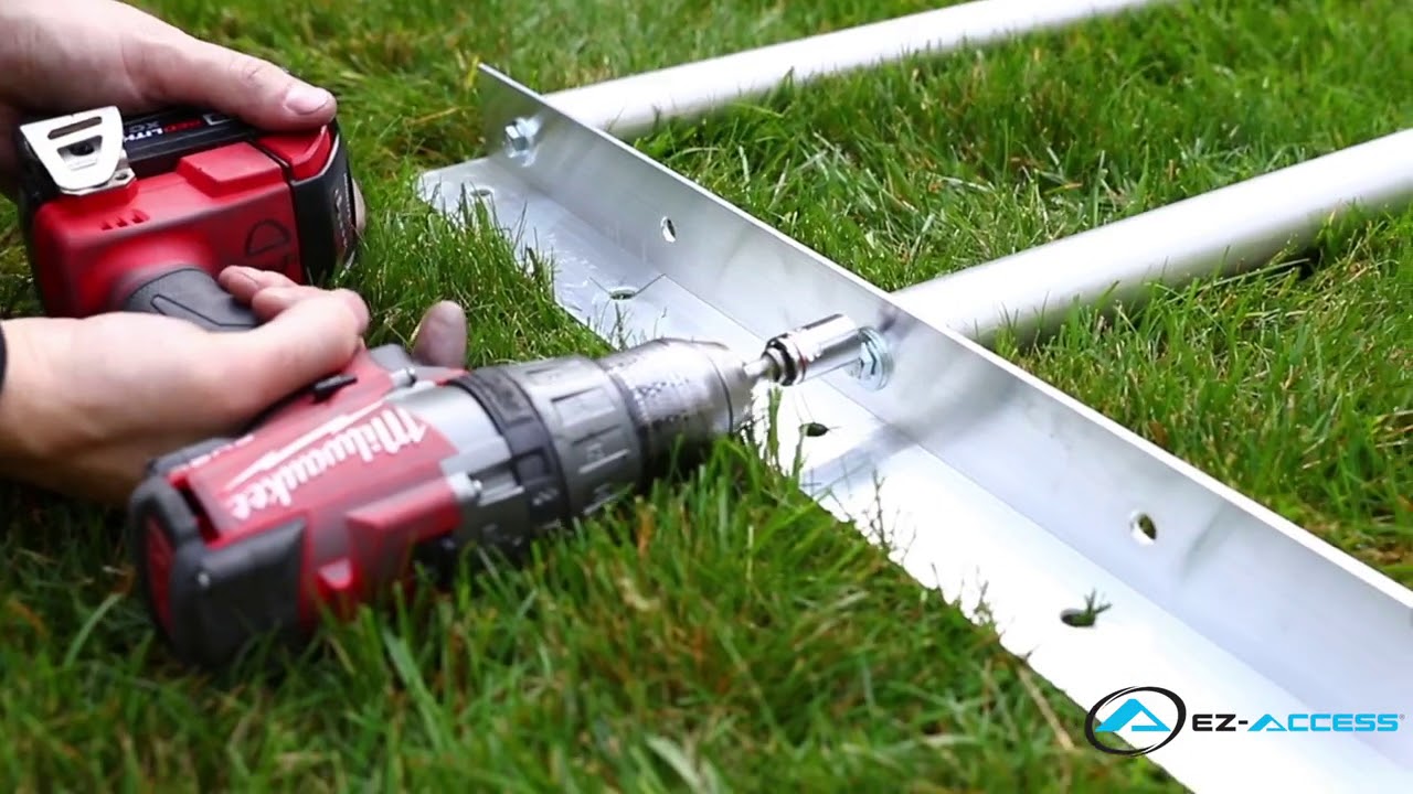 EZ ACCESS PATHWAY 3G Wheelchair Ramp Installation - YouTube