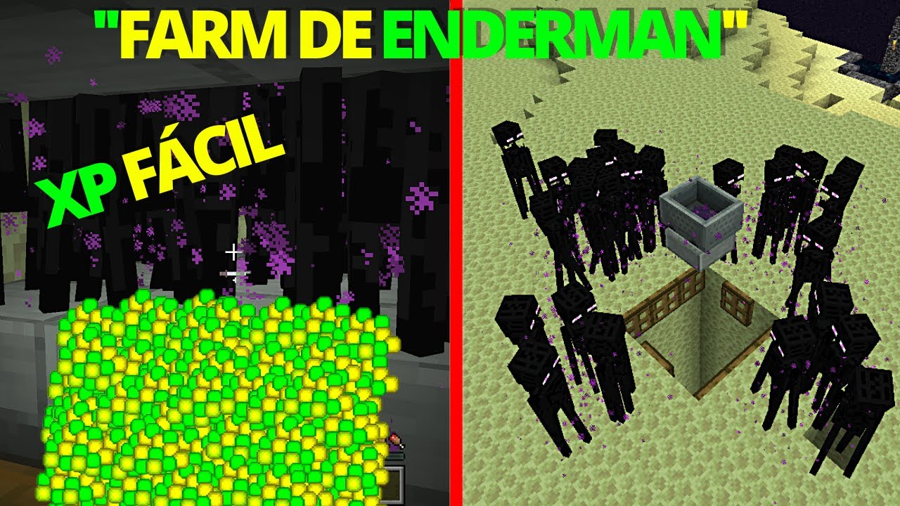 A FARM de ENDERMAN MAIS SIMPLES DO MINECRAFT 1.19+(JAVA-BEDROCK E PE ...