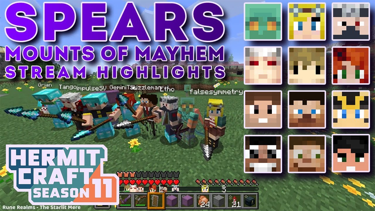 Hermits Figure Spear Out | Mounts of Mayhem - Update Day | Stream Clips ...