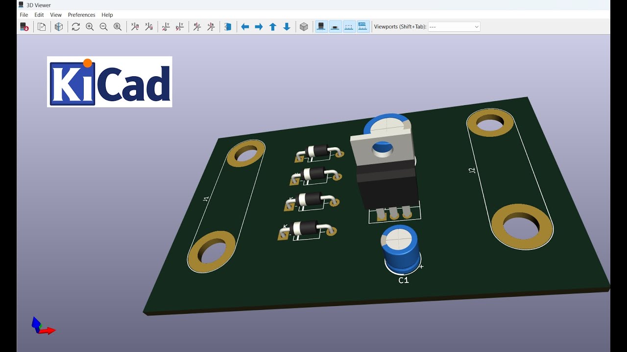 Tutorial rápido sobre o software Kicad (Gratuito) - Projeto de layout de placas de circuito ...
