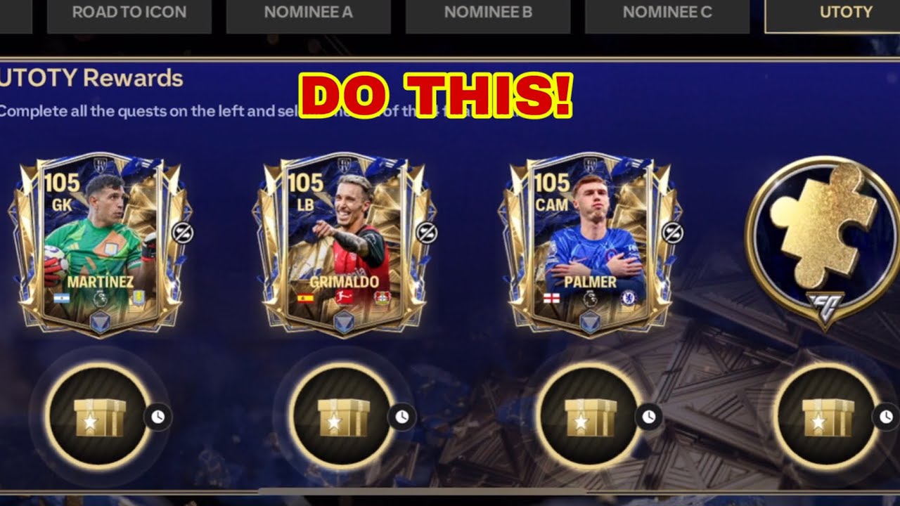 HOW TO COMPLETE ALL UTOTY CHALLENGES AND GET FREE UTOTY AND 200 SHARES IN FC MOBILE 25?! - YouTube