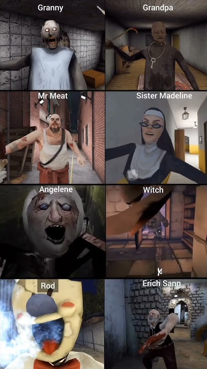 Granny Vs Grandpa Vs Mr Meat Vs Sis Madeline Vs Angelene Vs Witch Vs Rod Vs Erich Sann #Shorts ...