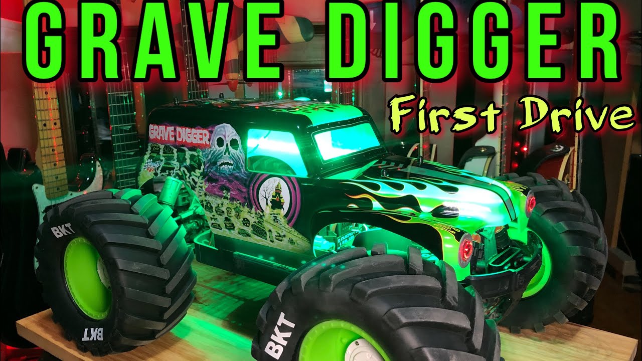 Arrma Big Rock Grave Digger Conversion #new #rctruck #speed #test - YouTube