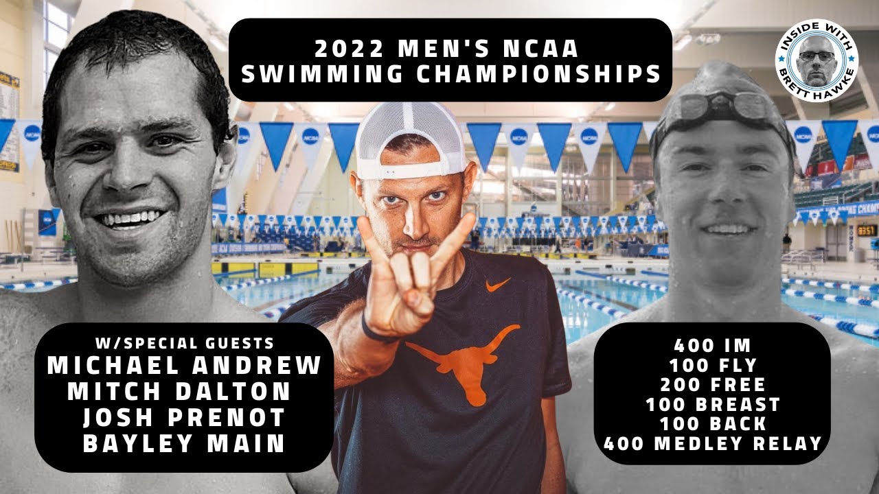 Men's NCAA Swimming Day 3 w/Michael Andrew, Mitch Dalton, Josh Prenot, & Bayley Main - YouTube