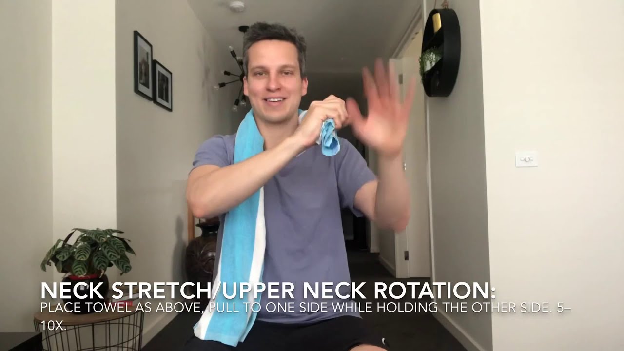 Upper Back and Neck Towel Mobility Exercises - Matthew Franz (Osteopath ...