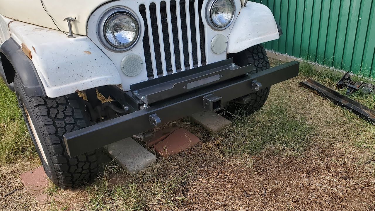 Jeep CJ-7 Front Bumper part 2. Finally done! - YouTube