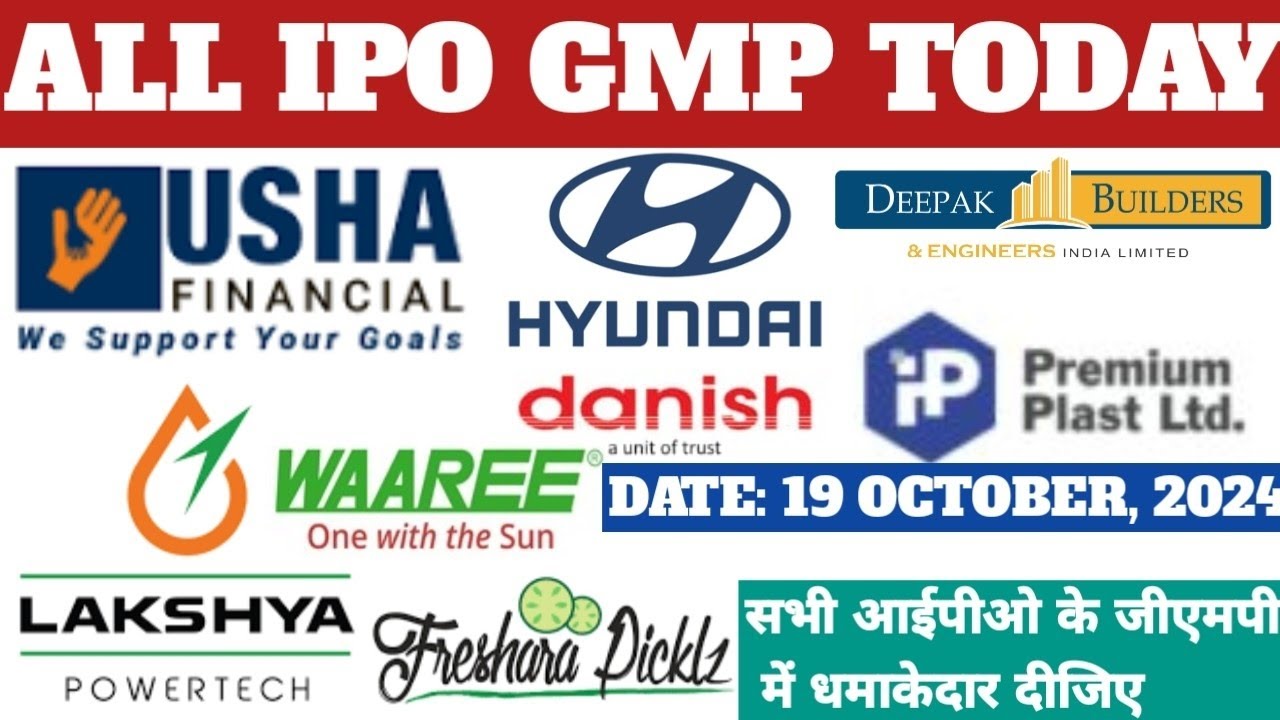 ALL IPO CURRENT GMP# WAAREE ENERGIES GMP#FRESHARA IPO GMP#LAKSHYA POWER ...