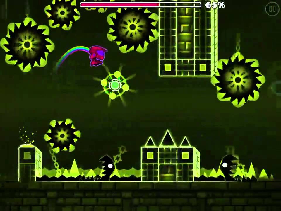 Geometry dash~Galaxy Purple - YouTube