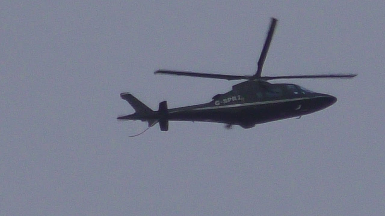 Share G SPRI East Midlands helicopters Augusta A109 purple helicopter ...