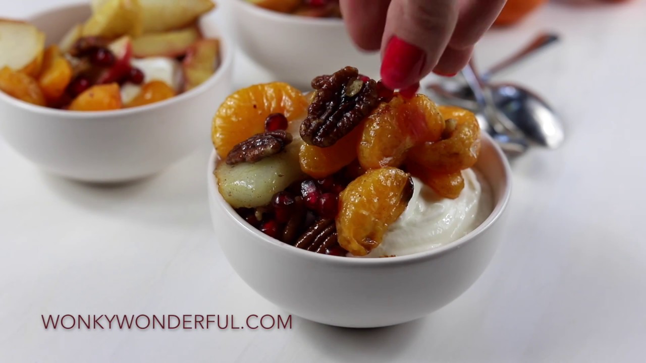 Roasted Spiced Fruit - YouTube