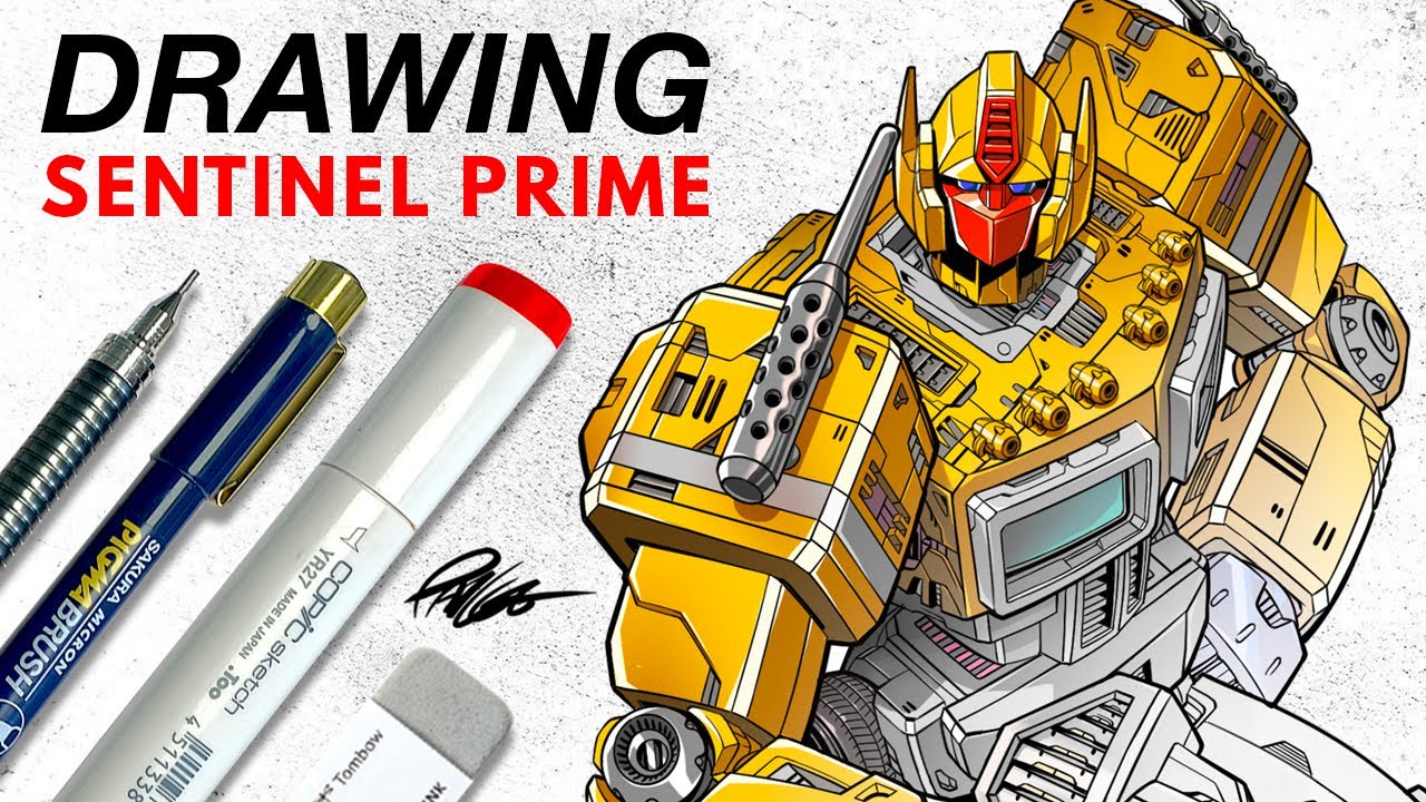 How I Draw: SENTINEL PRIME from TRANSFORMERS #04 - YouTube