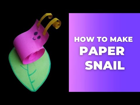 How To Make Paper Snail / DIY Paper Snail / Easy Paper Snail Tutorial ...
