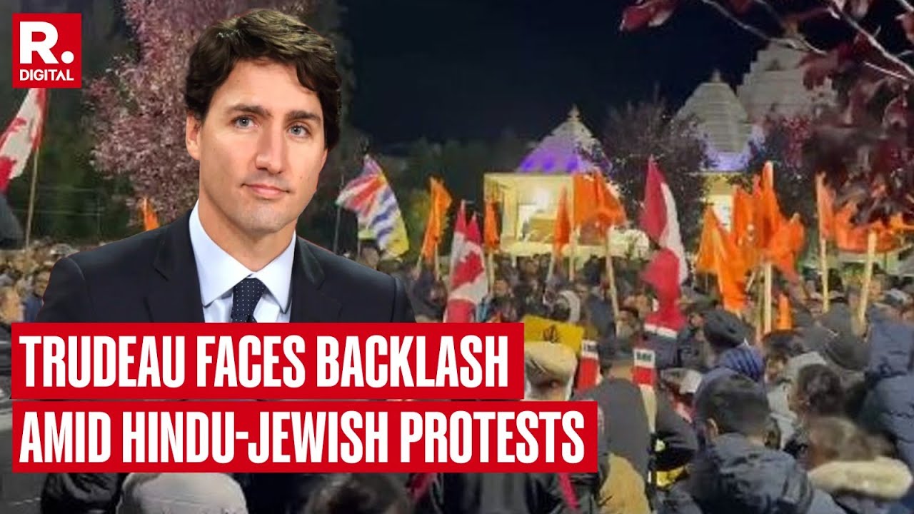 Trudeau's Leadership in Question: Jewish Flags Appear at Hindu Temple ...