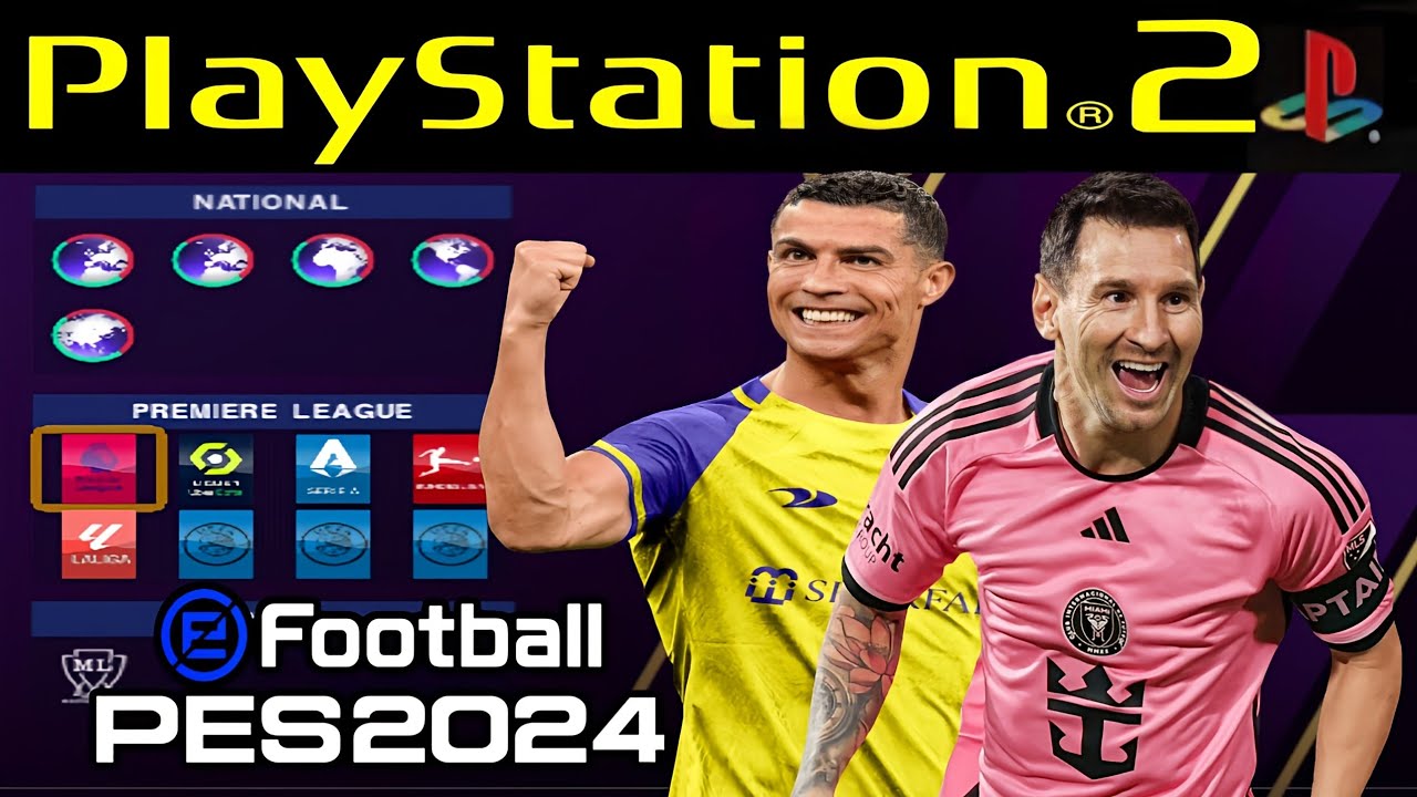 PES 2024 PS2 ISO DOWNLOAD EFOOTBALL ATUALIZADO PLAYSTATION 2 - YouTube