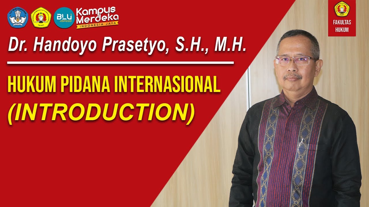 Dr. Handoyo Prasetyo, S.H., M.H. - HUKUM PIDANA INTERNASIONAL ... Dr. Handoyo Prasetyo, S.H., M.H. - HUKUM PIDANA INTERNASIONAL ...