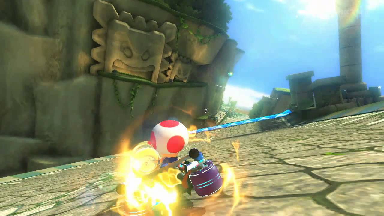 Mario Kart 8 - Toad - Circuit Special w. Cyber Slick - Thwomp Ruins ...