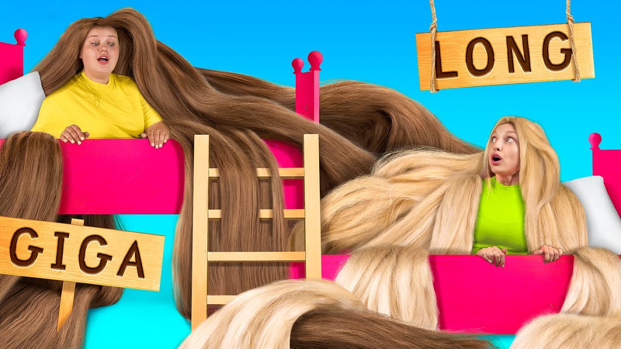 Long Hair Vs Giga Long Hair - YouTube