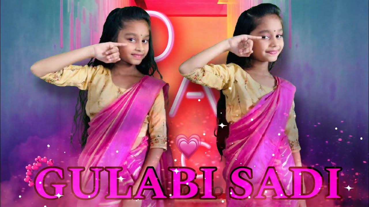 Gulabi sadi | Dance Cover | Devangi and Devanshi #gulabisadi #dancemusic #love - YouTube