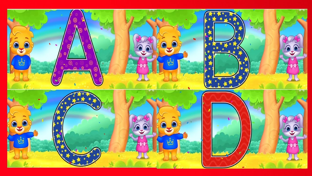 A,B,C,D👧🧑 Kids Videos And Gameplay Cartoon Game For ABCD Azucation ...