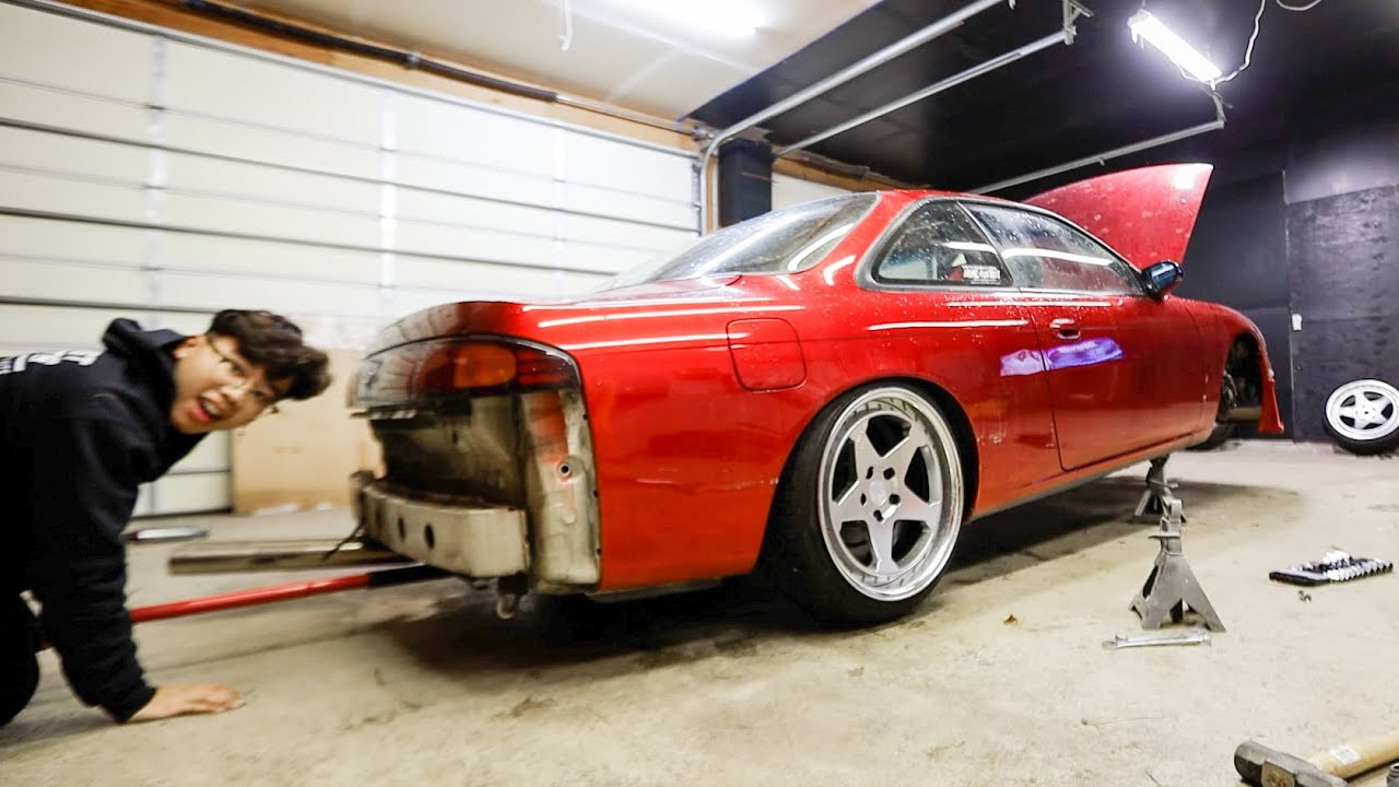 Slamming My Nissan S14 GONE WRONG! | 326Power Coilovers Install P.1 - YouTube
