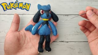 Riolu And Lucario Geometric Knit Scarf