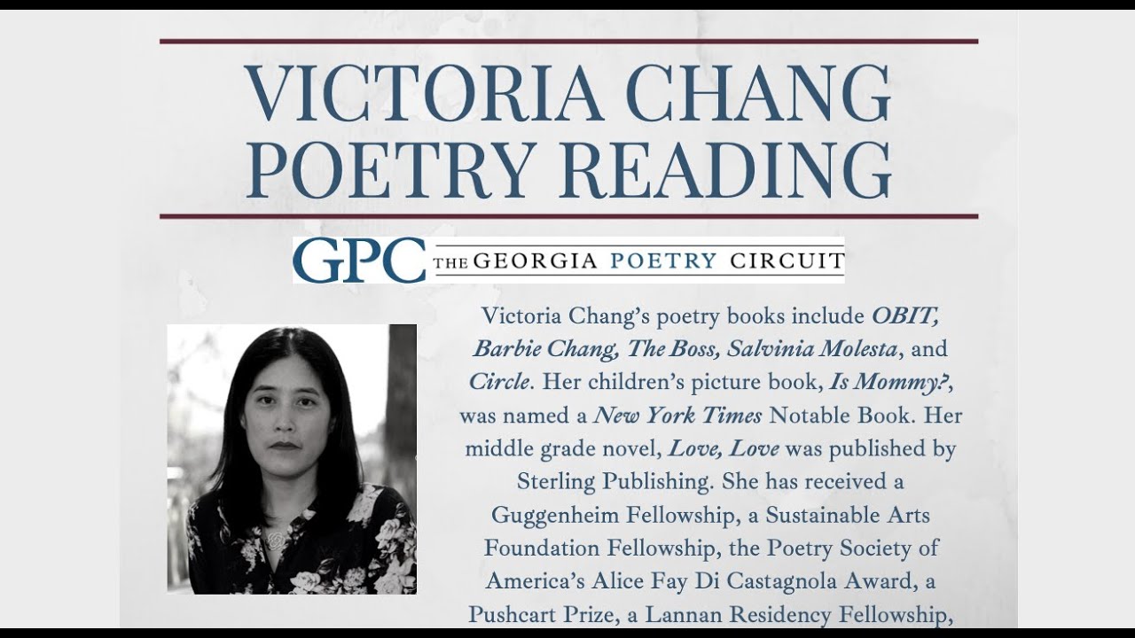 Victoria Chang Poetry Reading, November 10, 2020 - YouTube