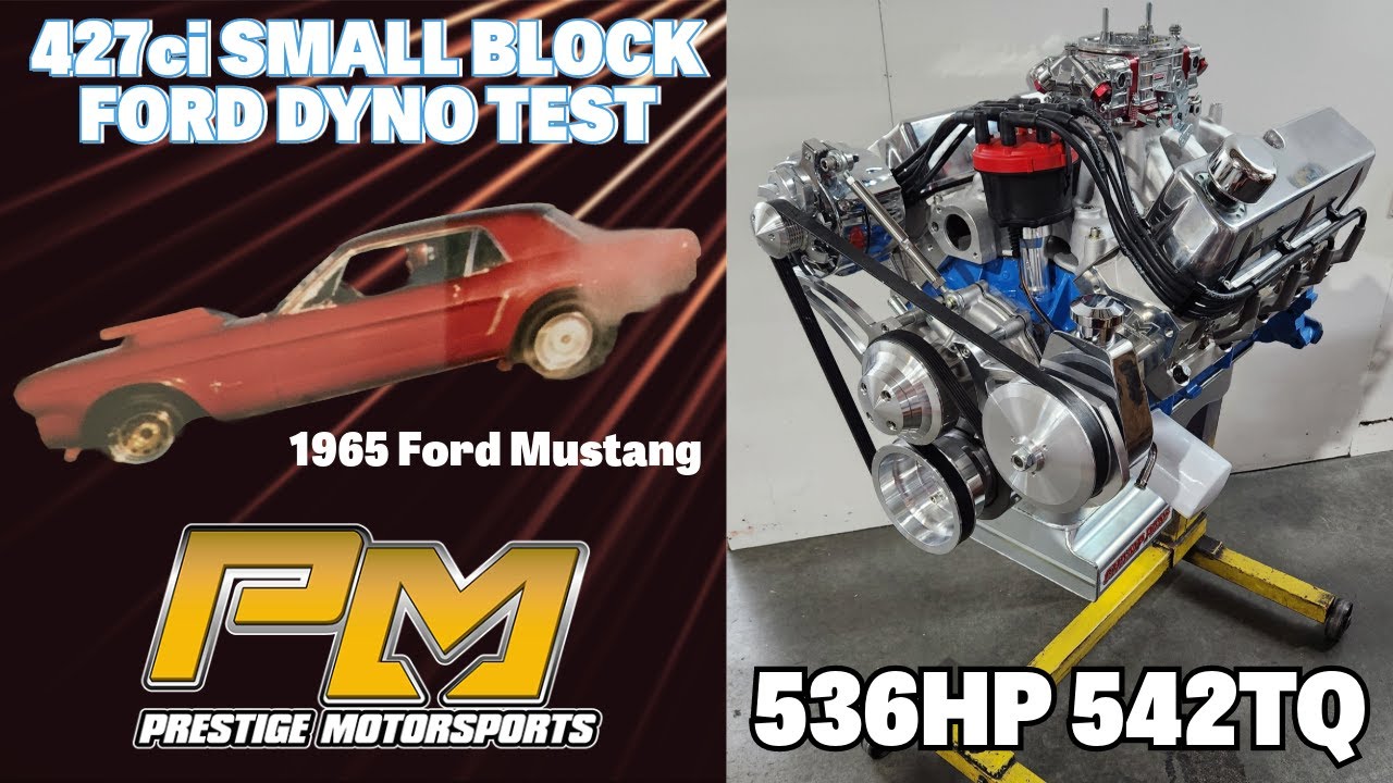 536HP 427ci Small Block Ford Dyno Test for John's '65 Mustang at ...