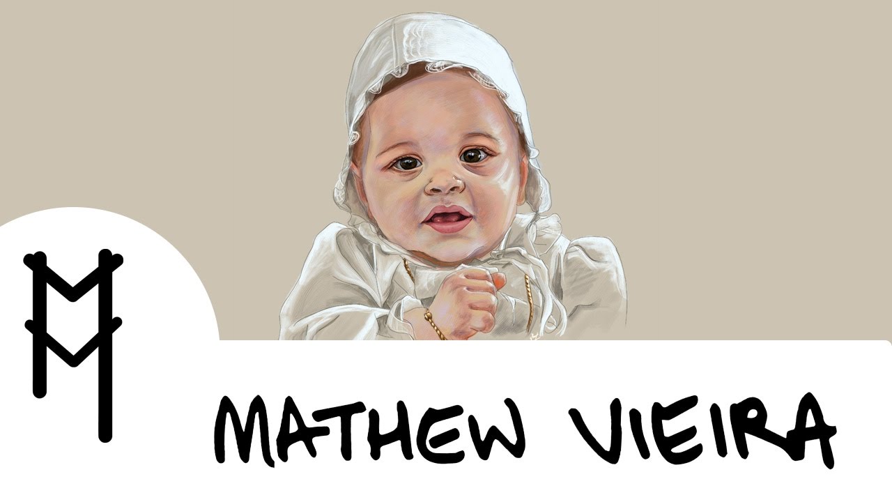Digital Painting Time Lapse: Baby Matias - YouTube