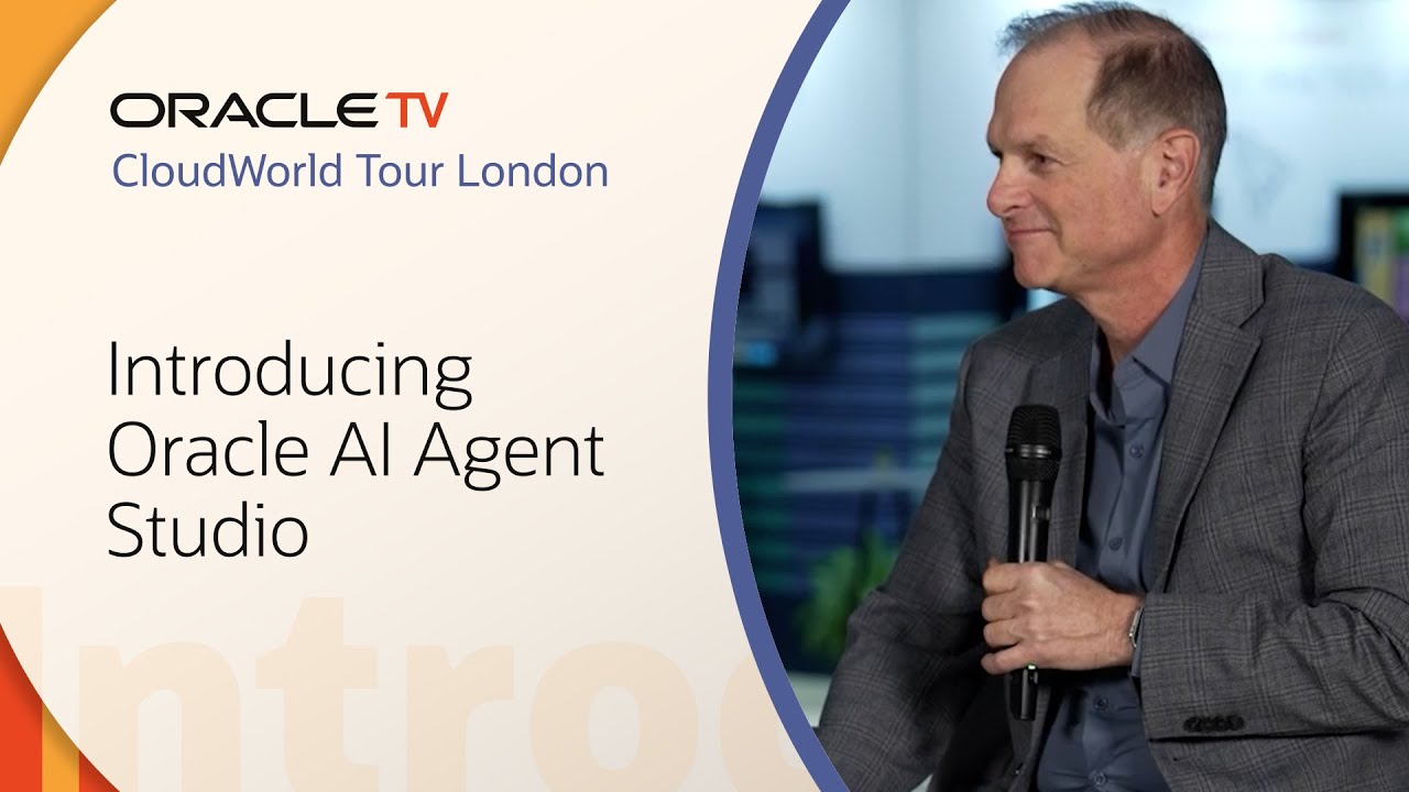 Chris Leone on the New AI Agent Studio: Oracle TV CloudWorld Tour London 2025 - YouTube