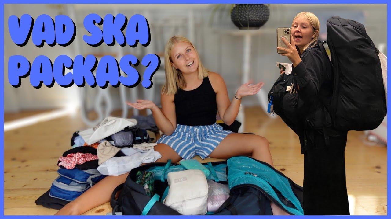 ALLT JAG PACKADE (OCH INTE BORDE PACKAT) TILL MIN BACKPACKINGRESA - YouTube