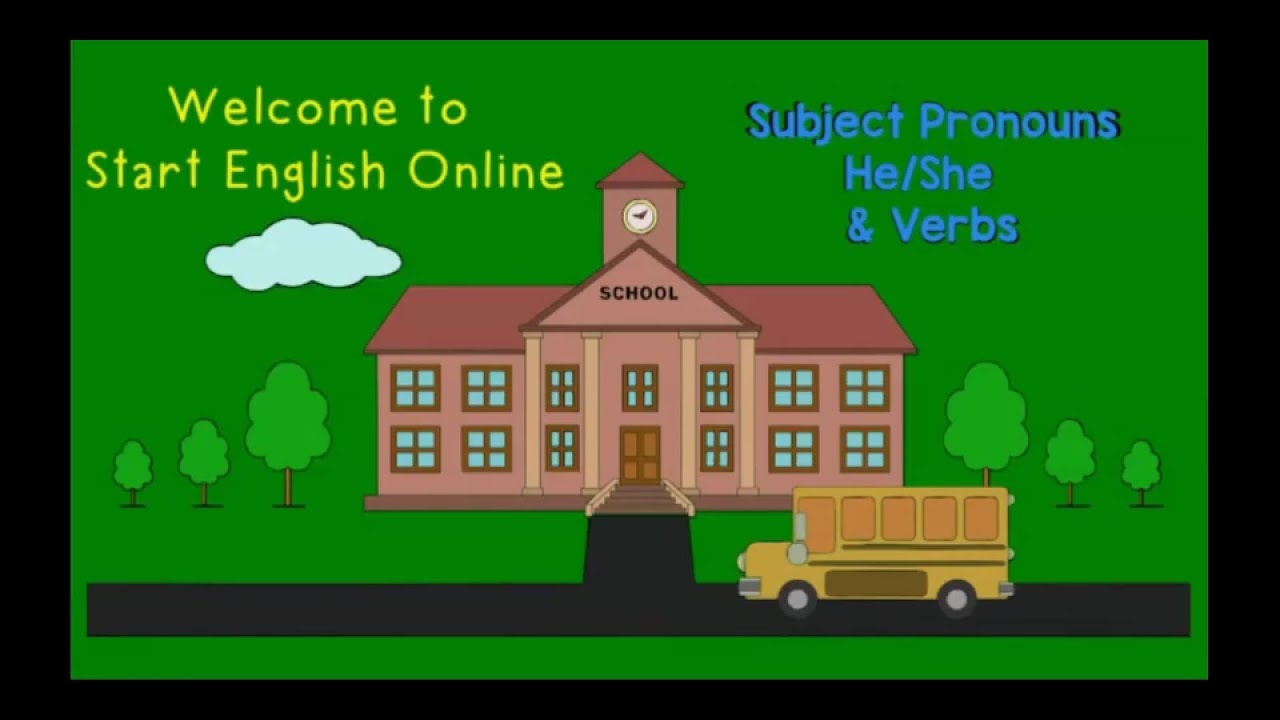 Introduction to Pronouns He and She with Verb Vocabulary - YouTube