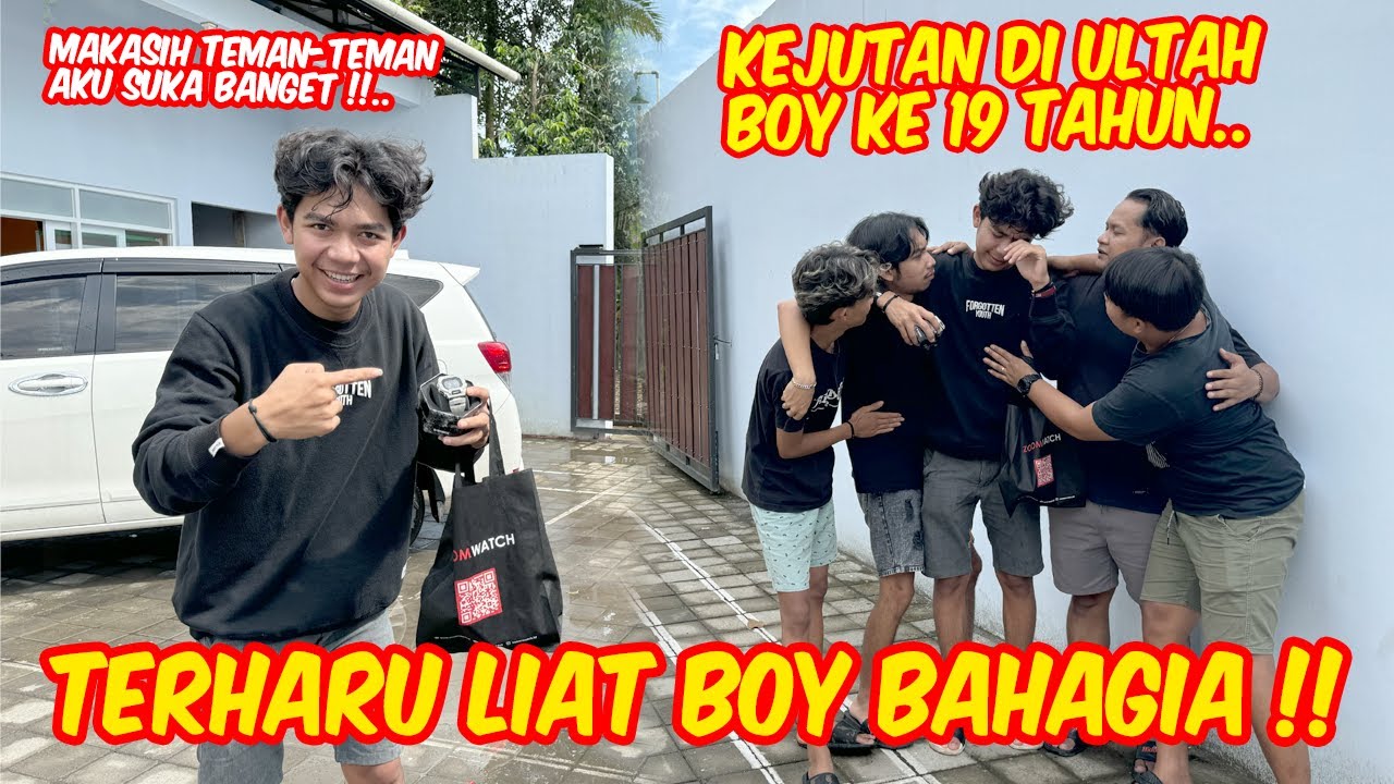 Boy dapat hadiah spesial dari tim GWSM !! HAPPY BIRTHDAY FIRMAN BOY ...