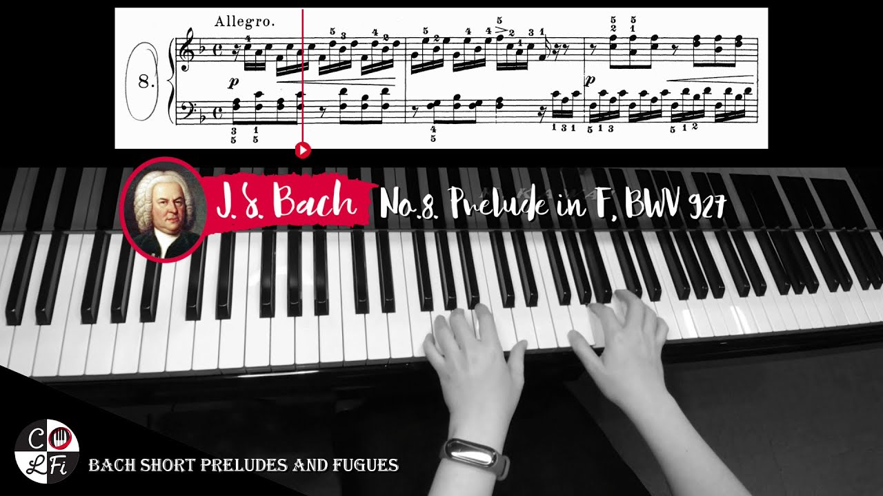 BACH Prelude in F, BWV 927 (J.S. Bach) | BACH Short Preludes and Fugues ...