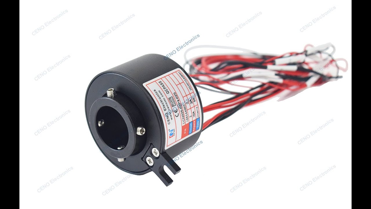 ECN025-02P4-02S Through Hole Slip Ring - YouTube