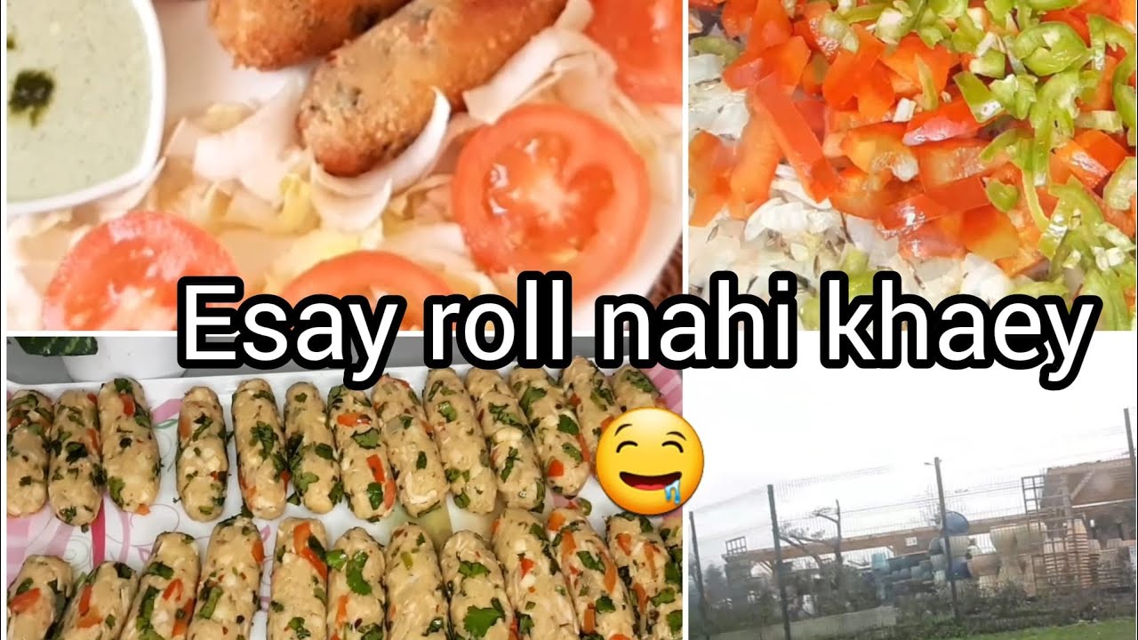 colourful delicious chicken bell pepper roll recipe 🤤 #cooking Vlog # ...