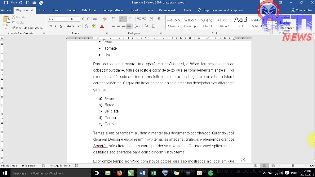 039 Marcadores, Numeradores e Ordem Alfabetica - YouTube