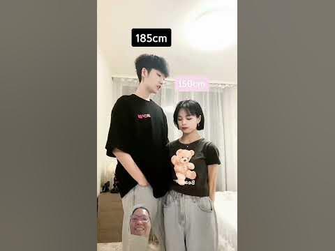 185cm.vs 150.cm #love #funny #couple #viralvideo #tiktok #funnyvideo #viral #couplegoals #cute ...