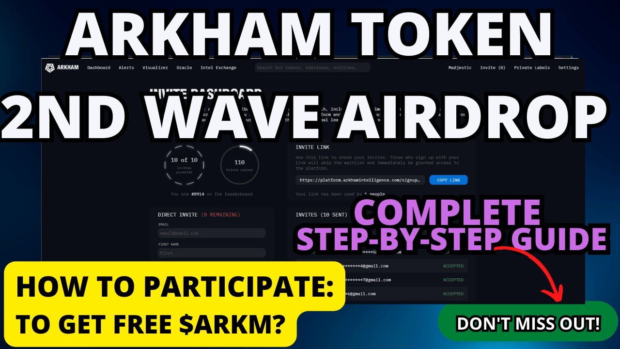 ARKHAM TOKEN 2ND WAVE AIRDROP IS COMING SOON! DON'T MISS! WHAT ARE THE ...