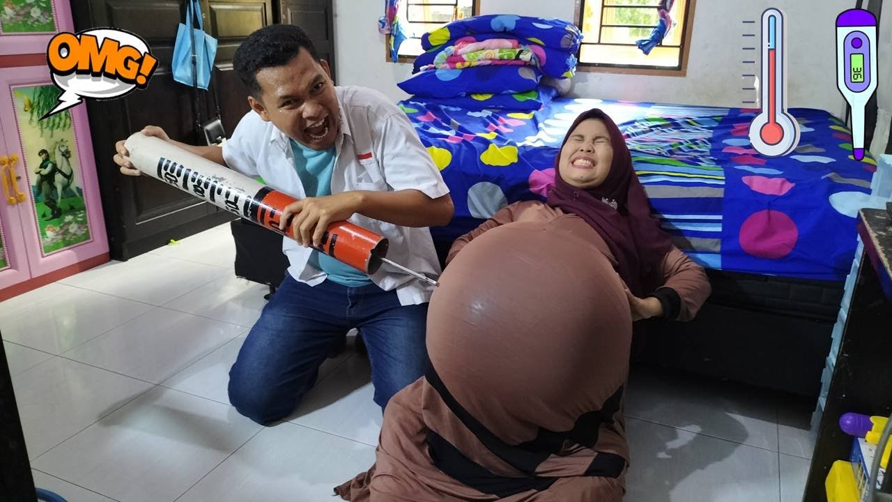 Drama Lucu 😂🥰😘 Ibu Hamil Melahirkan Terkunci Di Kamar Di Tolong Dokter ...