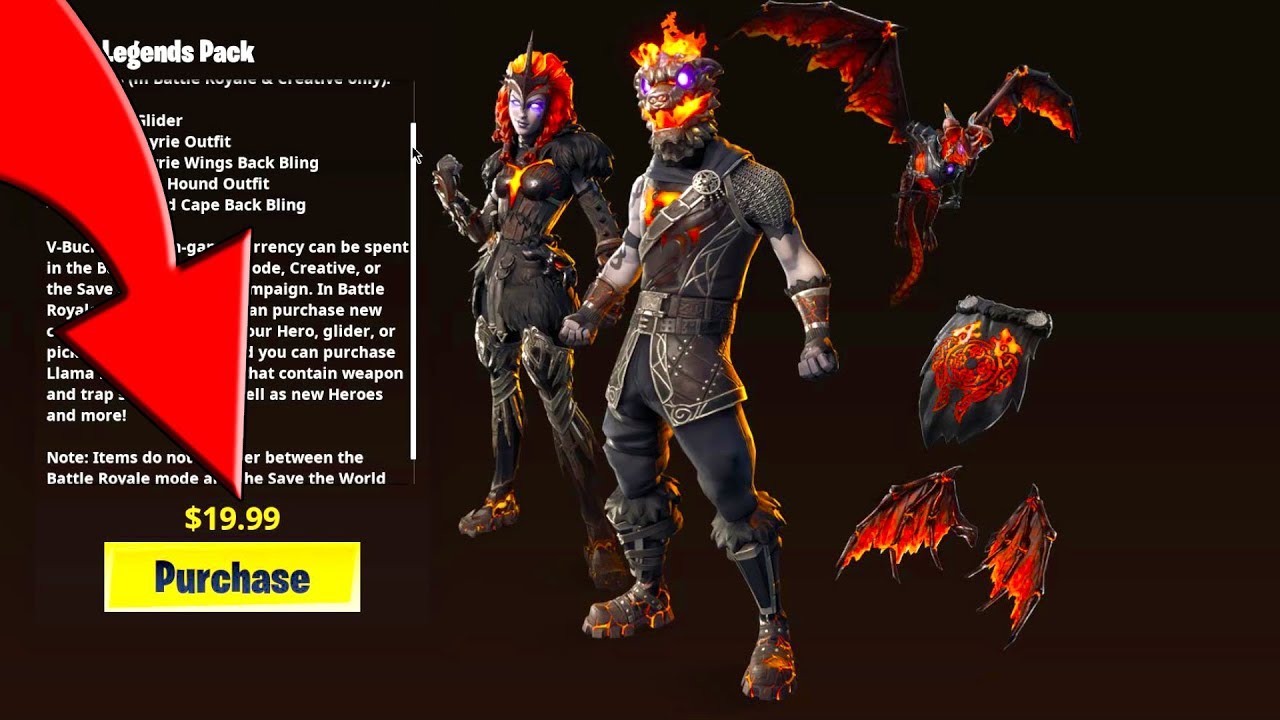 NEW "LAVA LEGENDS PACK" out RIGHT NOW! (Fortnite Lava Legends Pack ...