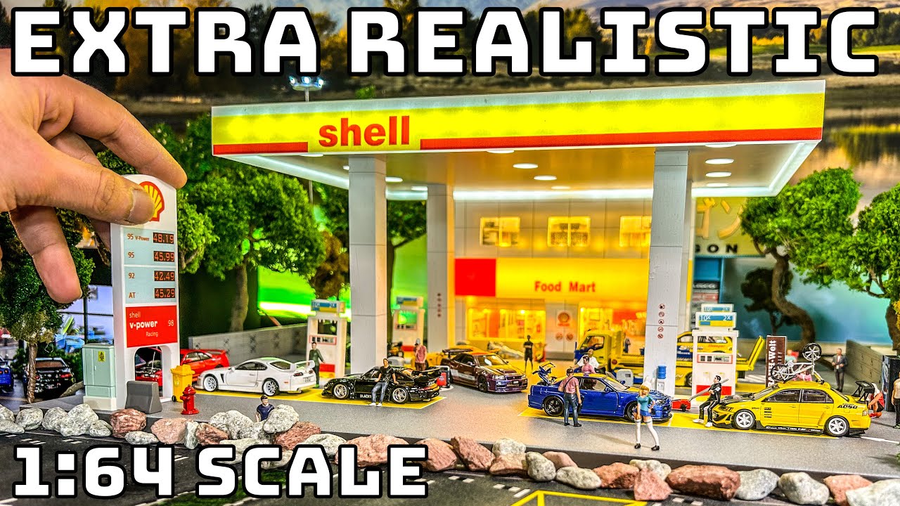 WORLD’S BIGGEST 1/64 Scale ‘SHELL’ Gas station DIorama Layout #shell # ...