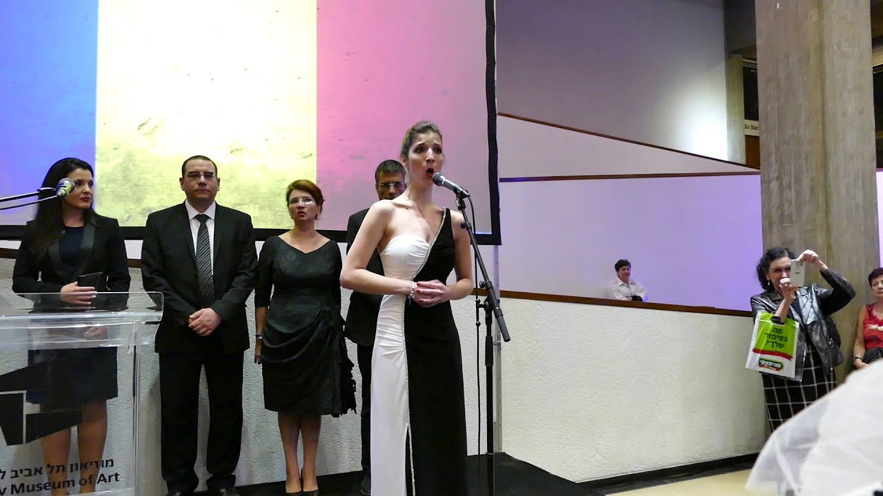 Soprano Monica SCHWARTZ performs Romanian Anthem (Desteapta-te Romane ...