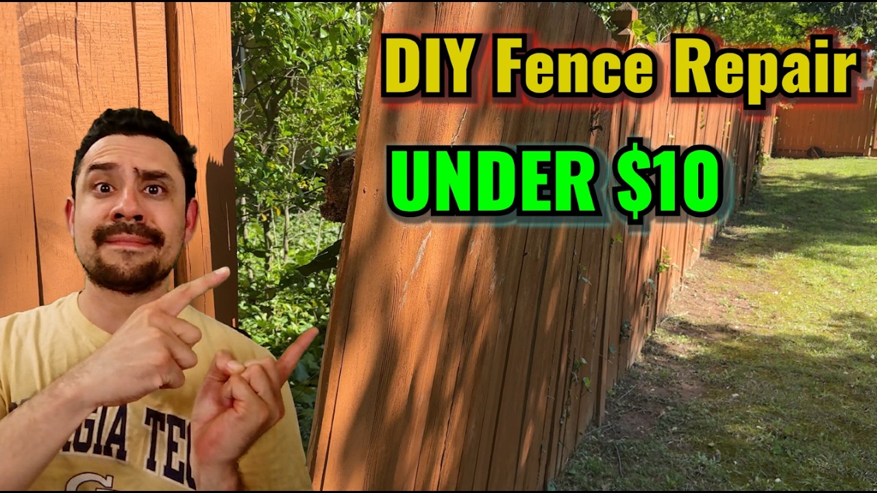 How to Fix a Fence for Under $10: Easy DIY Guide - YouTube